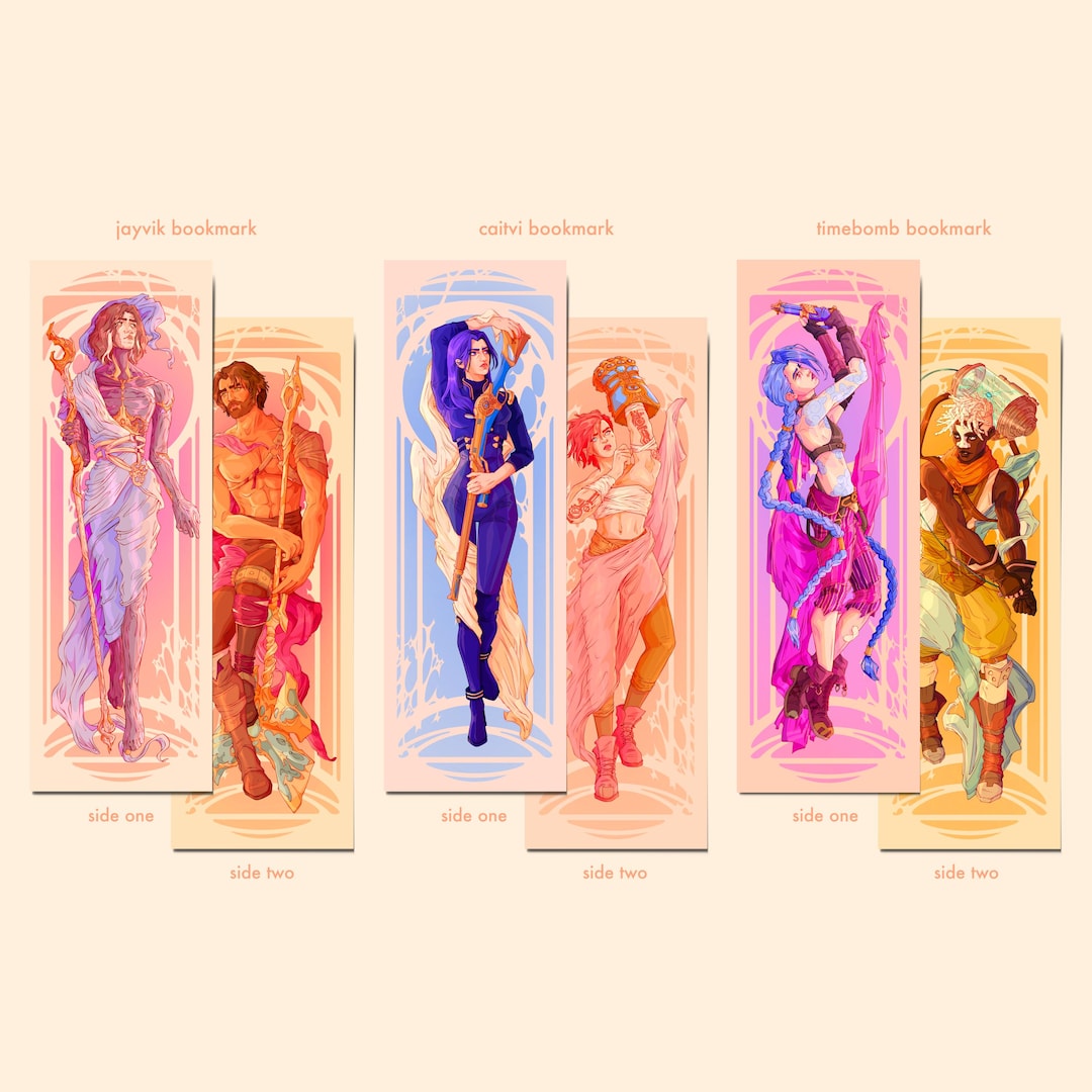 Arcane Bookmarks | Bookmarks Set | Jayvik - Caitvi - Timebomb - Etsy
