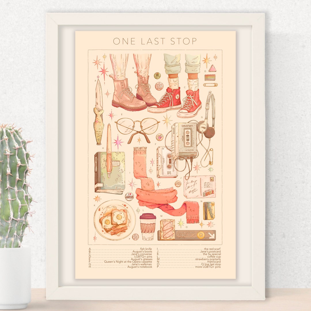 Iconic One Last Stop by Casey Mcquiston Flat Lay | Illustration | Print ...