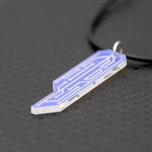 Data Chip Necklace / Iridescent / Cyberpunk / Jewelry / Corpgoth ...