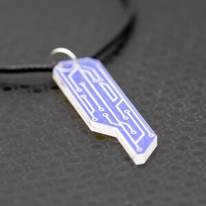 Data Chip Necklace / Iridescent / Cyberpunk / Jewelry / Corpgoth ...