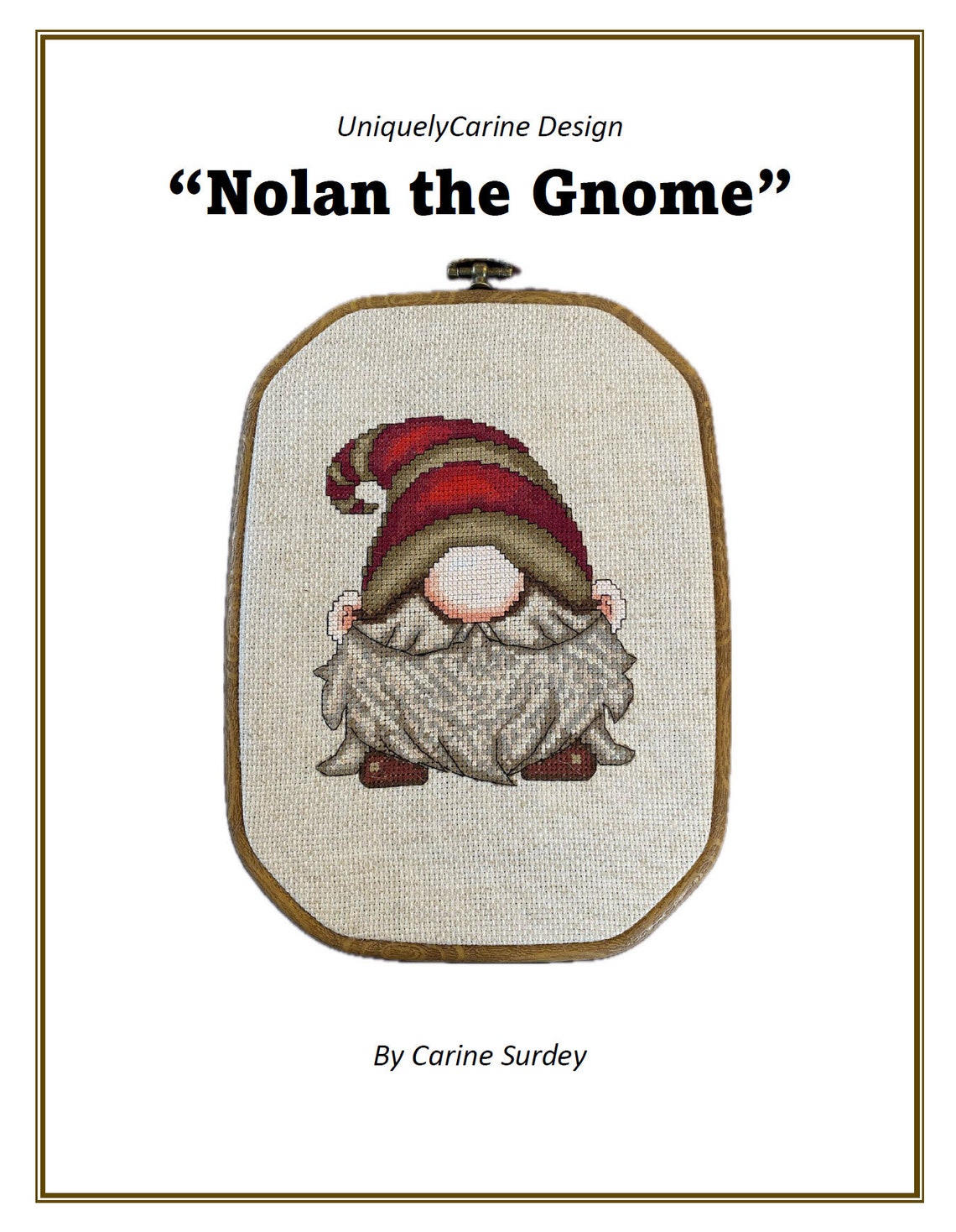 Nolan the Gnome Cross Stitch Pattern - Pdf Download - Etsy