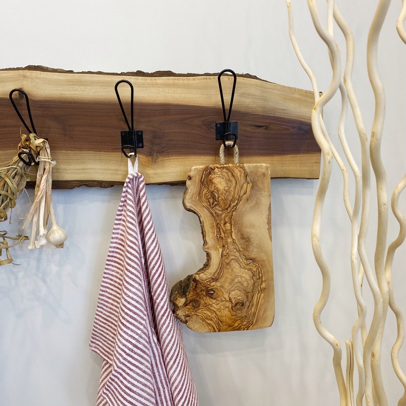 Handcrafted Live Edge Coat Rack Rustic Unique Farmhouse | Etsy