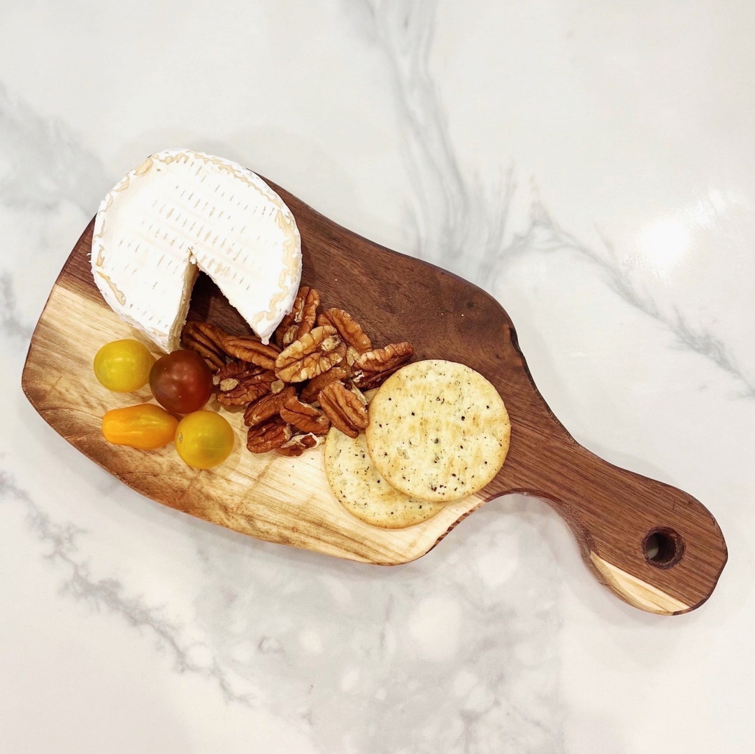 Walnut Wood Charcuterie | Wooden Serving Tray | Mini Cheese Board ...
