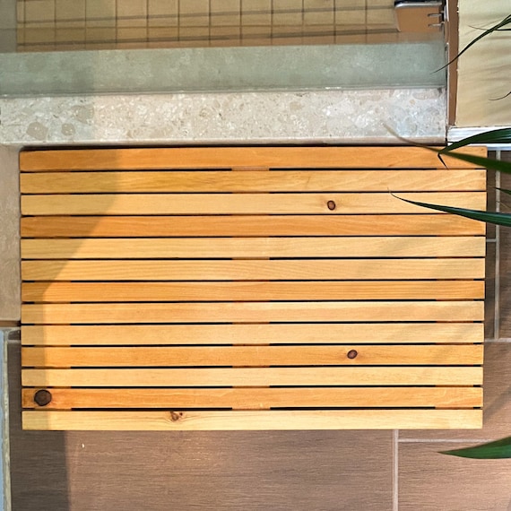 Wood Bath Mat Shower Mat Bathtub Mat Bathroom Mat | Etsy