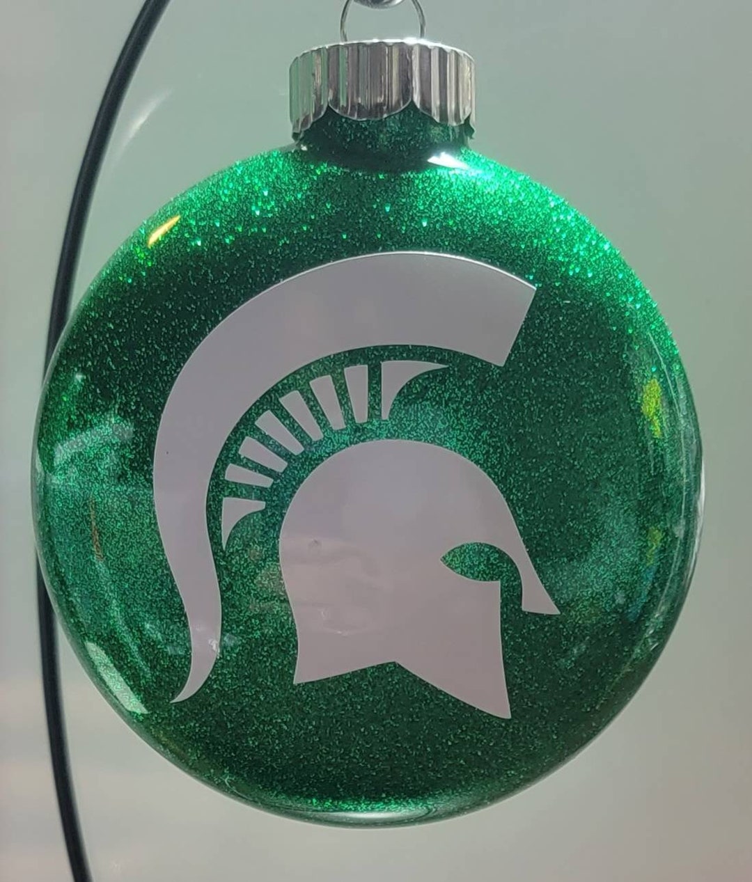 Michigan State Glitter Ornament - Etsy