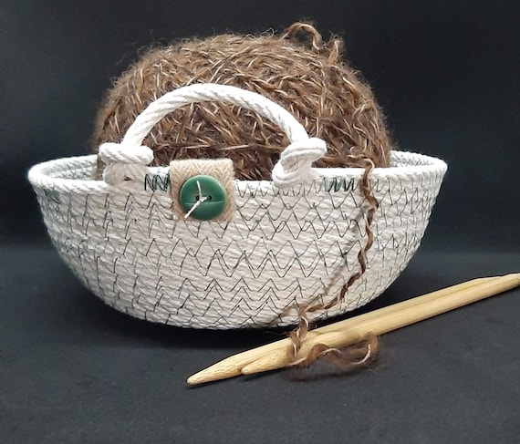 Yarn Bowl of Cotton Rope and Thread for Knitters Crocheters - Etsy