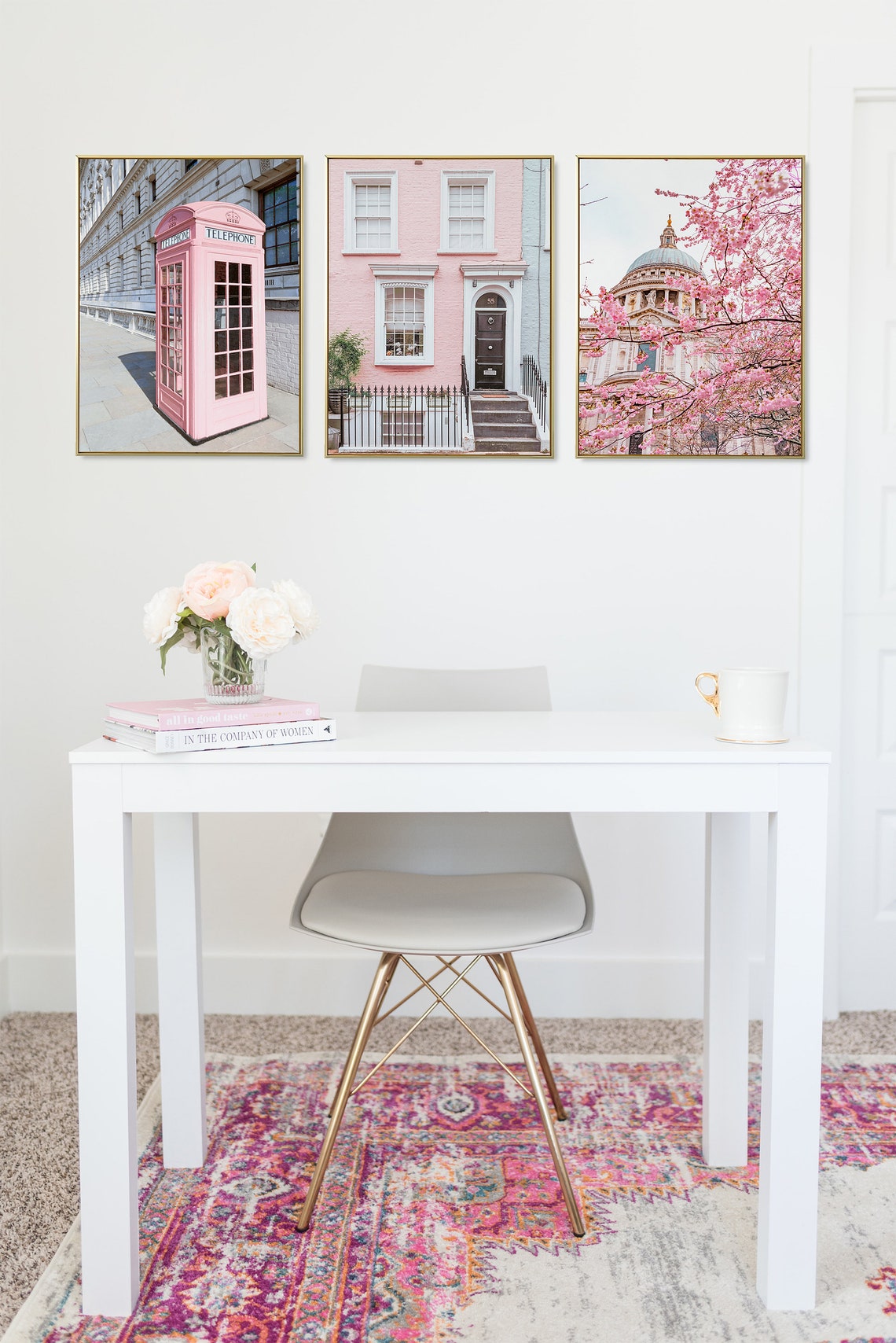 London Photography Pink London Photos Chelsea Pink House - Etsy