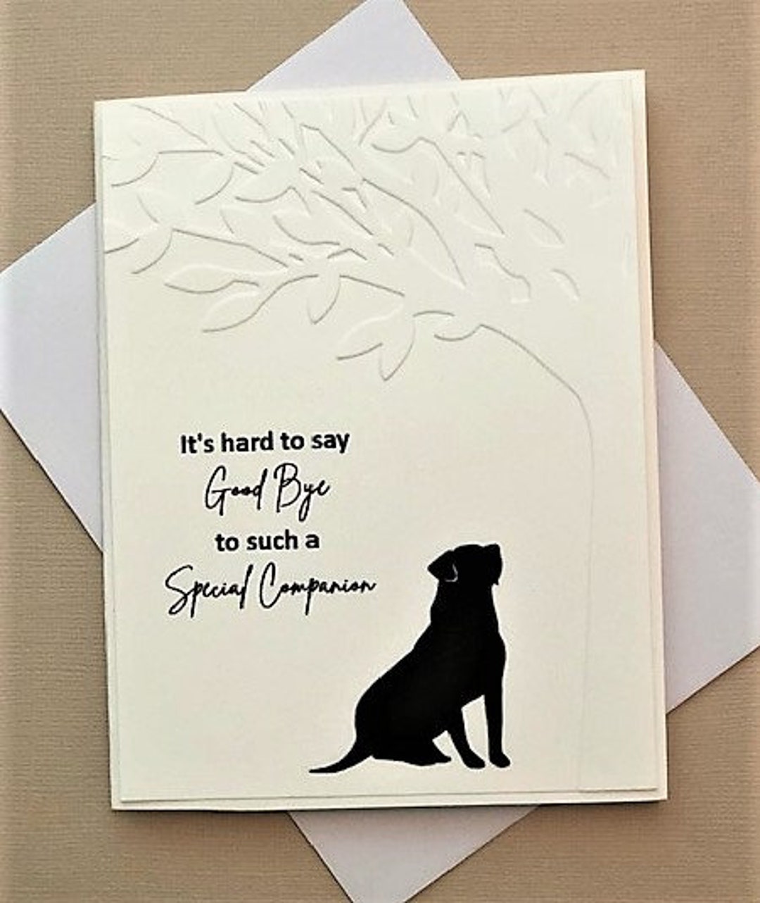 Dog Sympathy Card Various Breeds Available Loss of Pet - Etsy