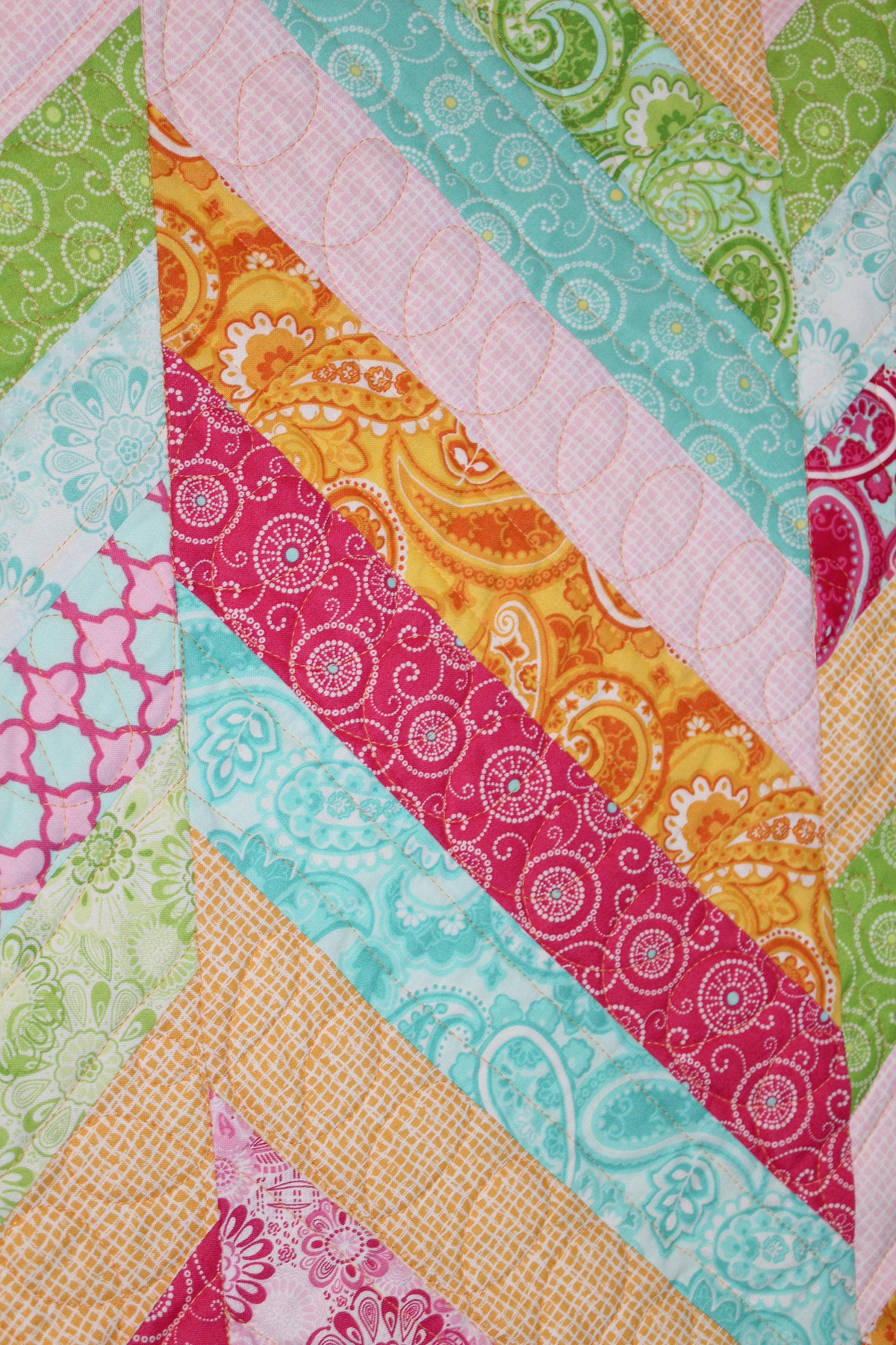Bright Chevron Quilt - Etsy
