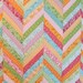 Bright Chevron Quilt - Etsy