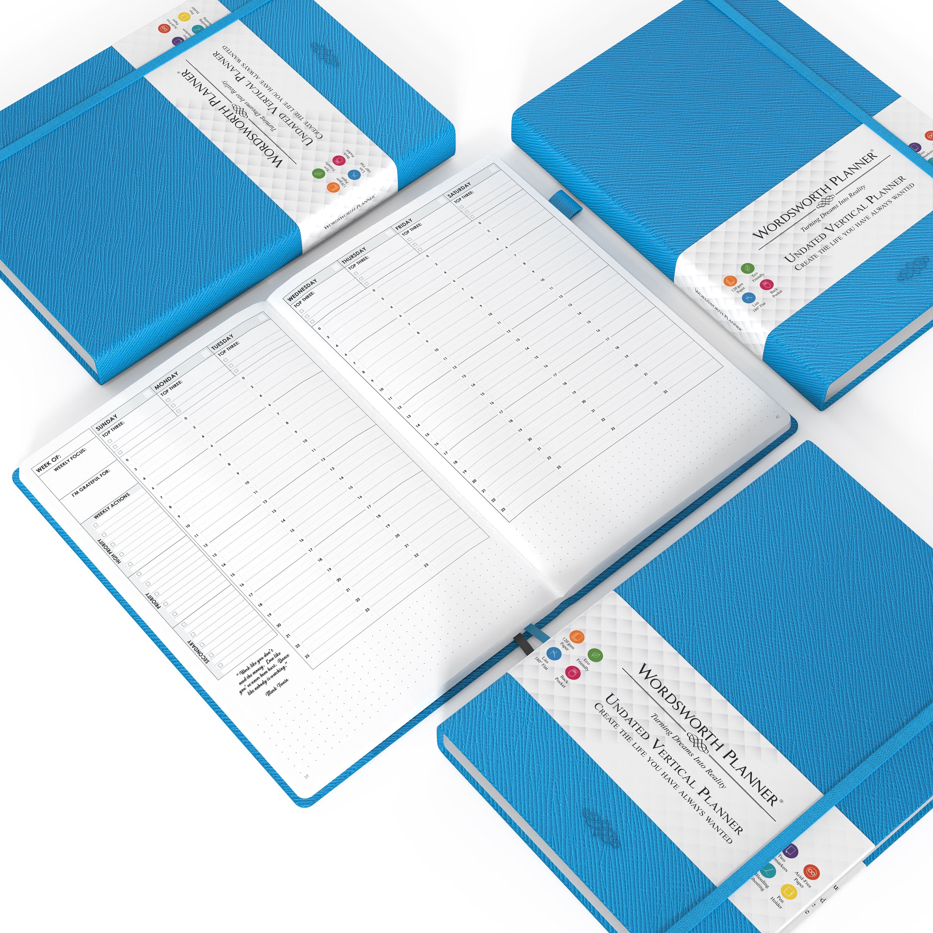 Wordsworth Undated Digital Planner - Weekly Planning, Organizer ...