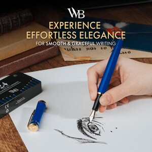 Wordsworth & Black Premium Fountain Pen Set Comes With 24 Ink ...