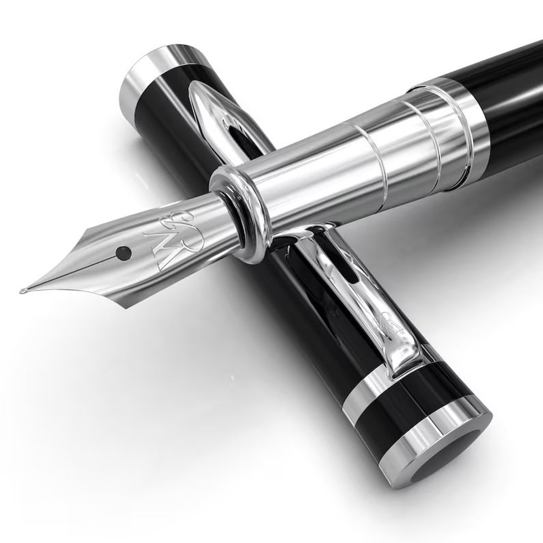 Fountain Pen Set Leather Pen Case Refillable Ink Pen - Etsy