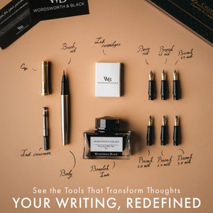 Calligraphy Pen Gift Set, Includes Ink Bottle, 6 Ink Cartridges, Ink ...