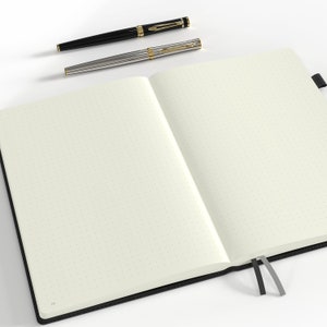 Thin Classic Premium Bullet Grid Journal With Pen Loop | A5 5.8 X 8.3 ...