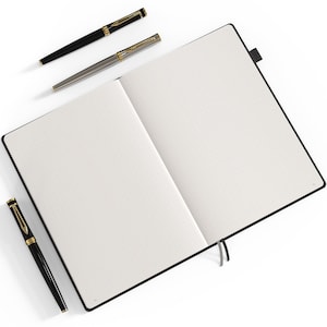 Thin Classic Premium Bullet Grid Journal With Pen Loop | A5 5.8 X 8.3 ...