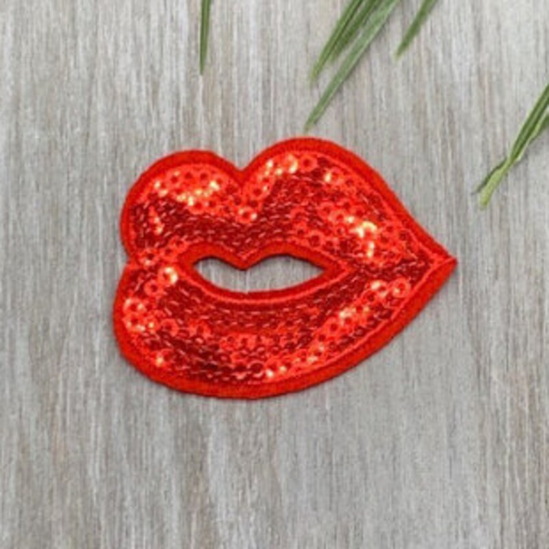 Lips Iron on Patch - Etsy