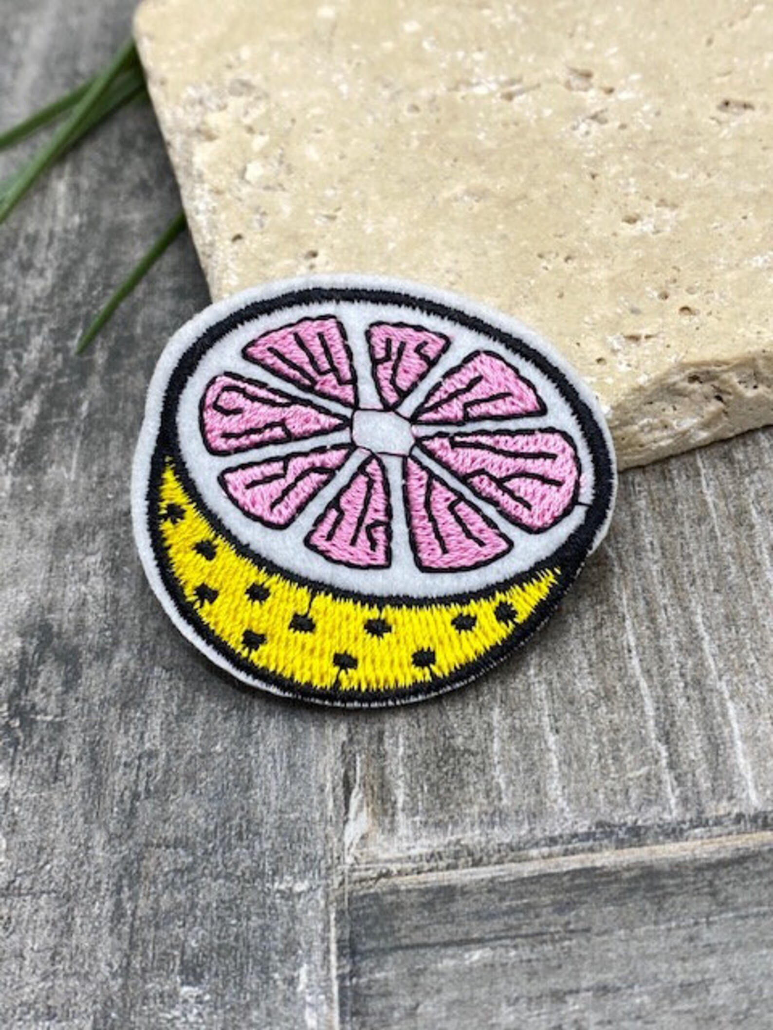 Lemon Fruit Embroidered Iron on Applique Patch Patch - Etsy