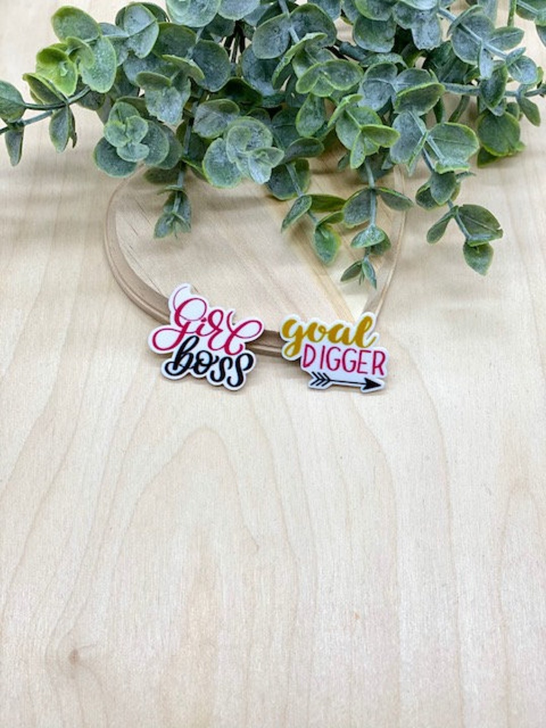 Resin Planar Flatback 2 Piece, DIY Flatback Resin Planar's Girl Boss ...