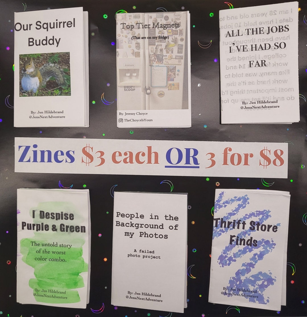 Zines and Zine Bundles!! Squirrels, Thrift Stores, and Corporations, Oh ...