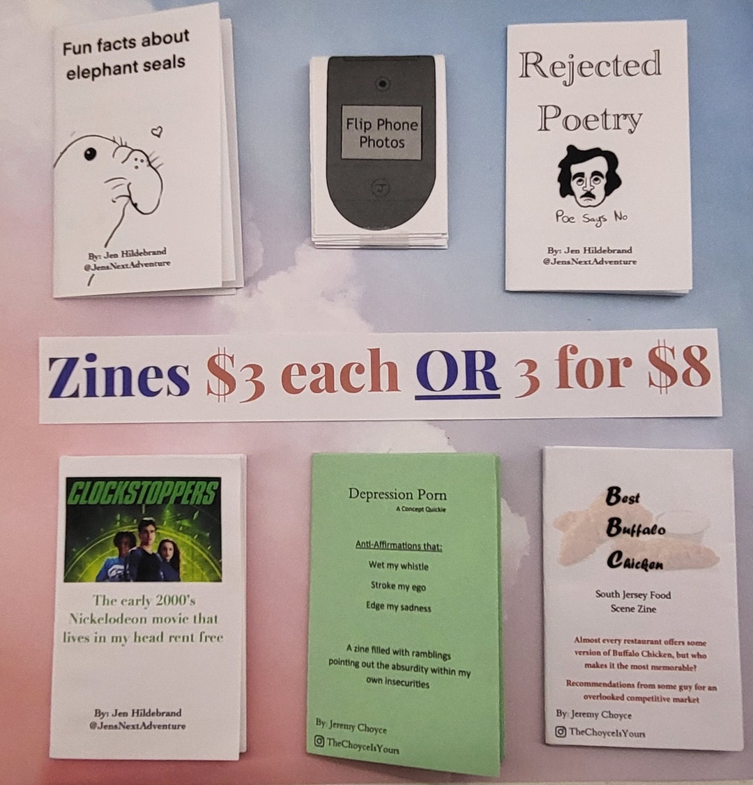Zine Bundles Part 2!!! Elephant Seals, Flip Phones, Poetry, and so Much ...