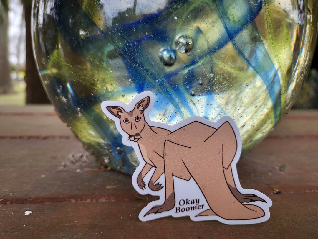 Kangaroo - Okay Boomer Sticker - Etsy