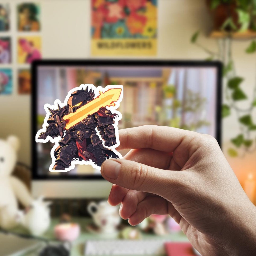 Warhammer 40k Chaos chibi Marine V1 Water Proof Vinyl Sticker for ...