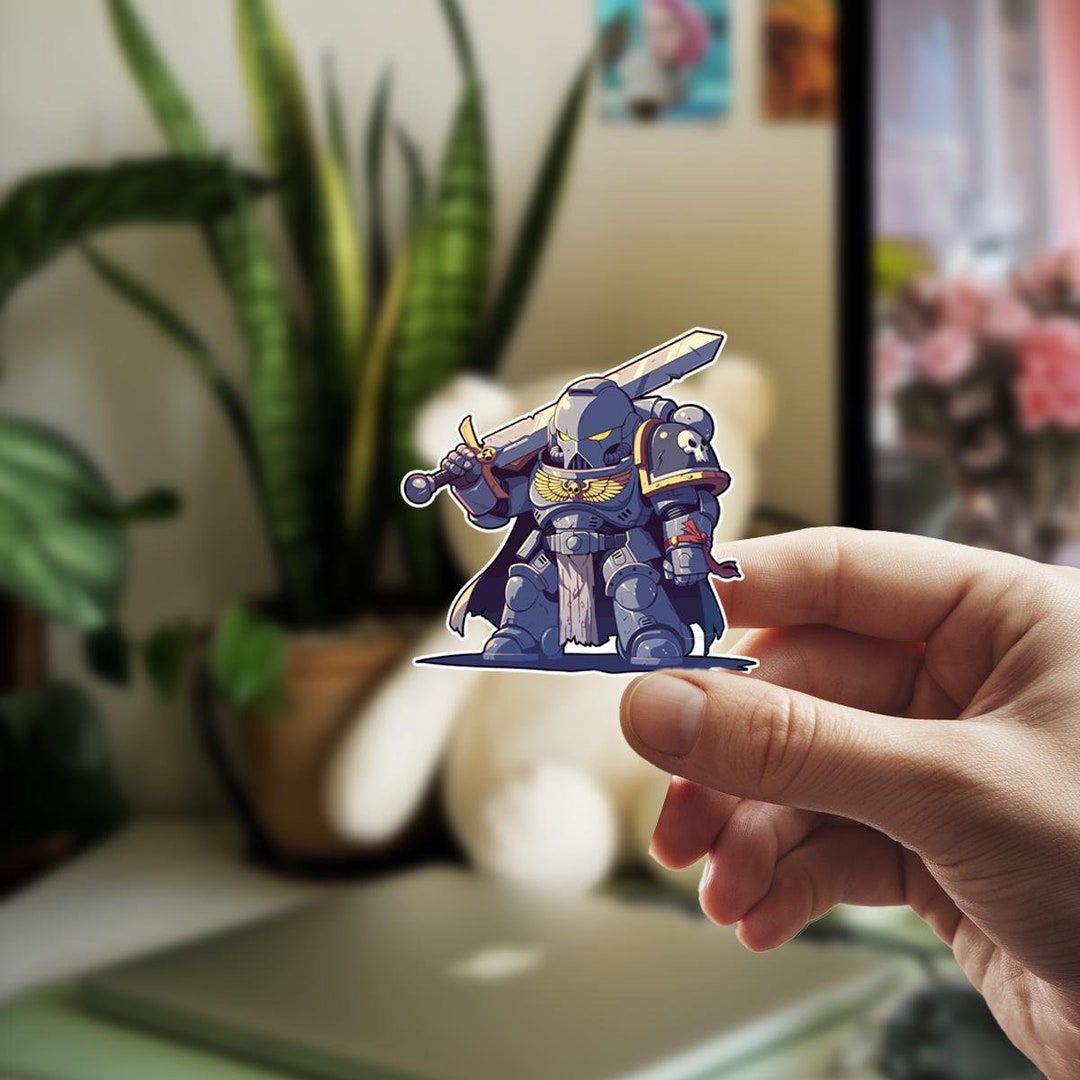 Chibi Marine VERSION Grey-black Sword 1 Water Proof Vinyl Sticker for ...