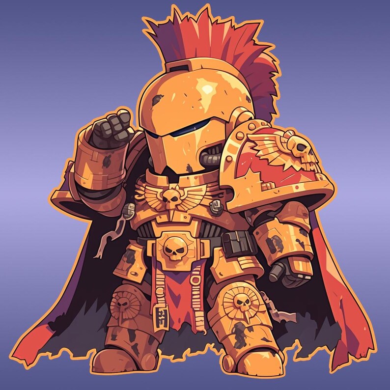 Chibi Marine VERSION Zap-knight-4 Water Proof Vinyl Sticker for ...
