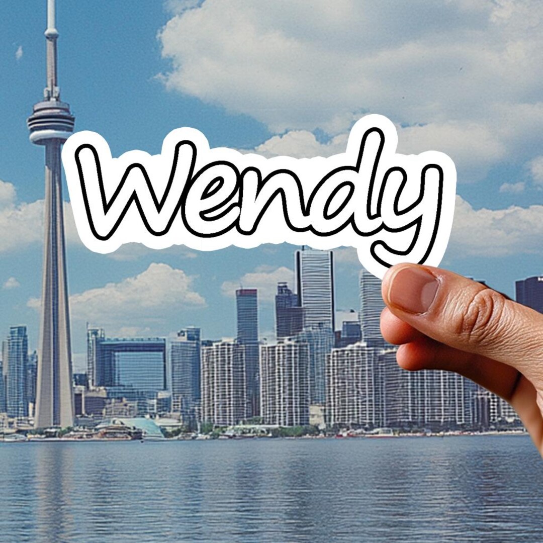 Personalized Name Sticker for People Called wendy Water Proof Vinyl ...