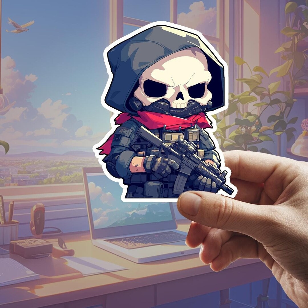 Chibi the Call of Duty Ghost Warzone Soldier Skull VERSION GHOST-04 ...