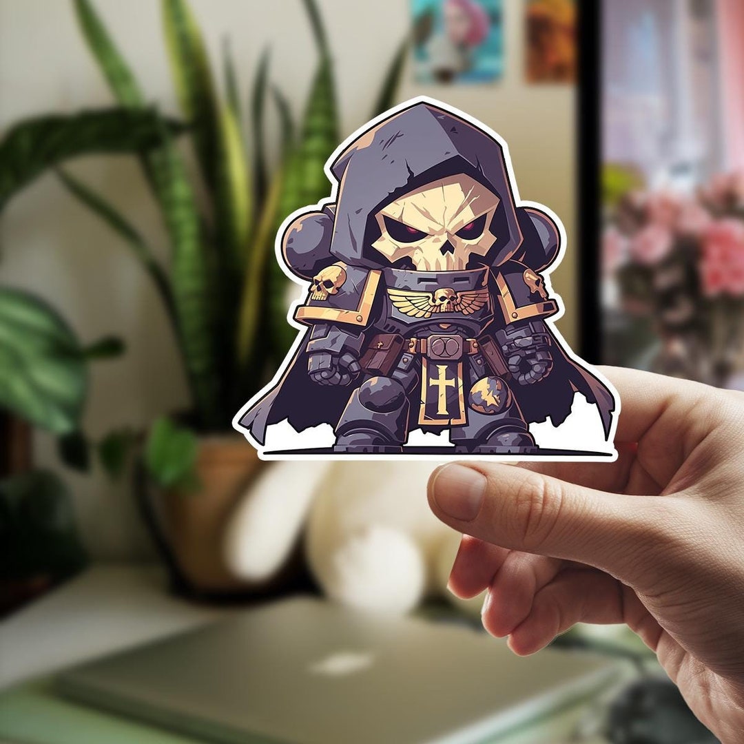 Chibi Skull Kult Priest VERSION KULT-PREIST-08 Waterproof Vinyl Sticker ...