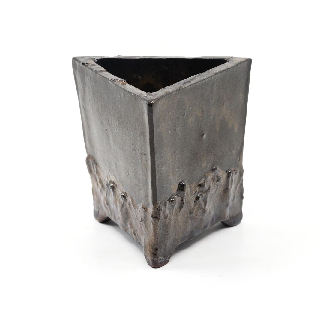 Triangle Plant Pot Succulent Planter USA Handmade Slab-built Fast ...