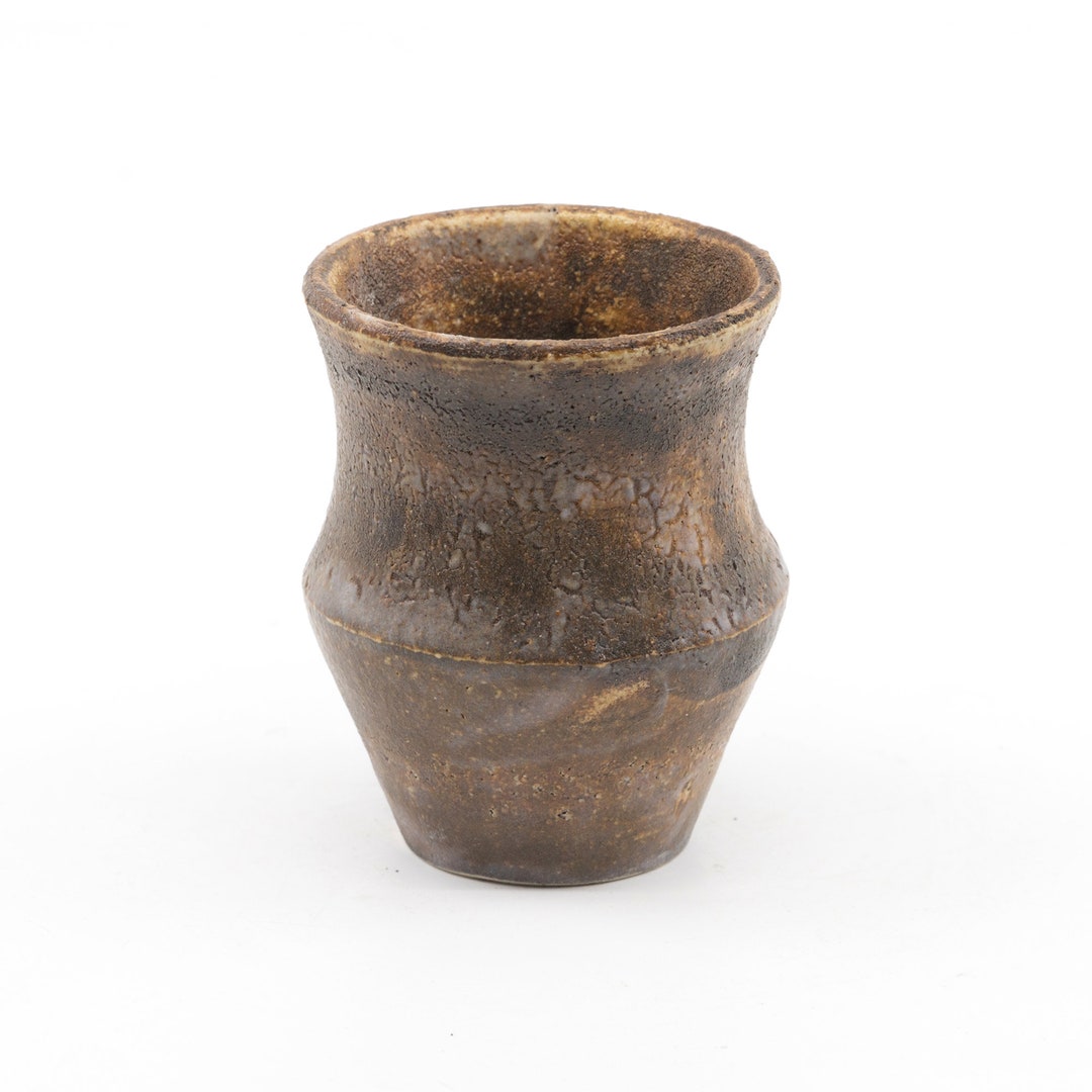 Mini Ikebana Pot Kado Flower Arrangement Vase Crackled Glass Bottom USA ...