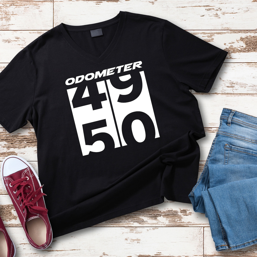 50th Birthday Odometer SVG Decal - Etsy