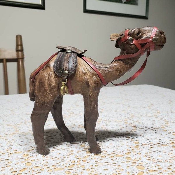 Camel Leather Figurine - Etsy