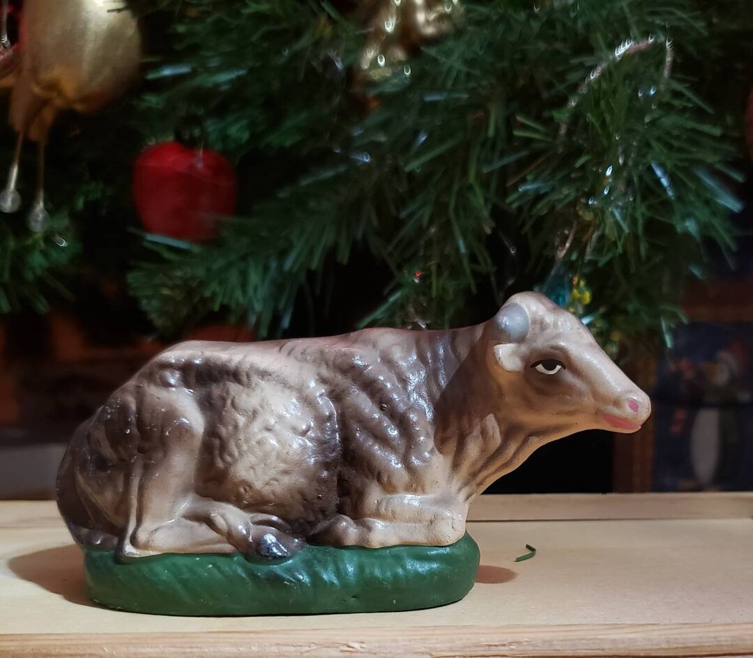 Ox Nativity Figurine Made in Japan 13 Cm X 6 Cm - Etsy