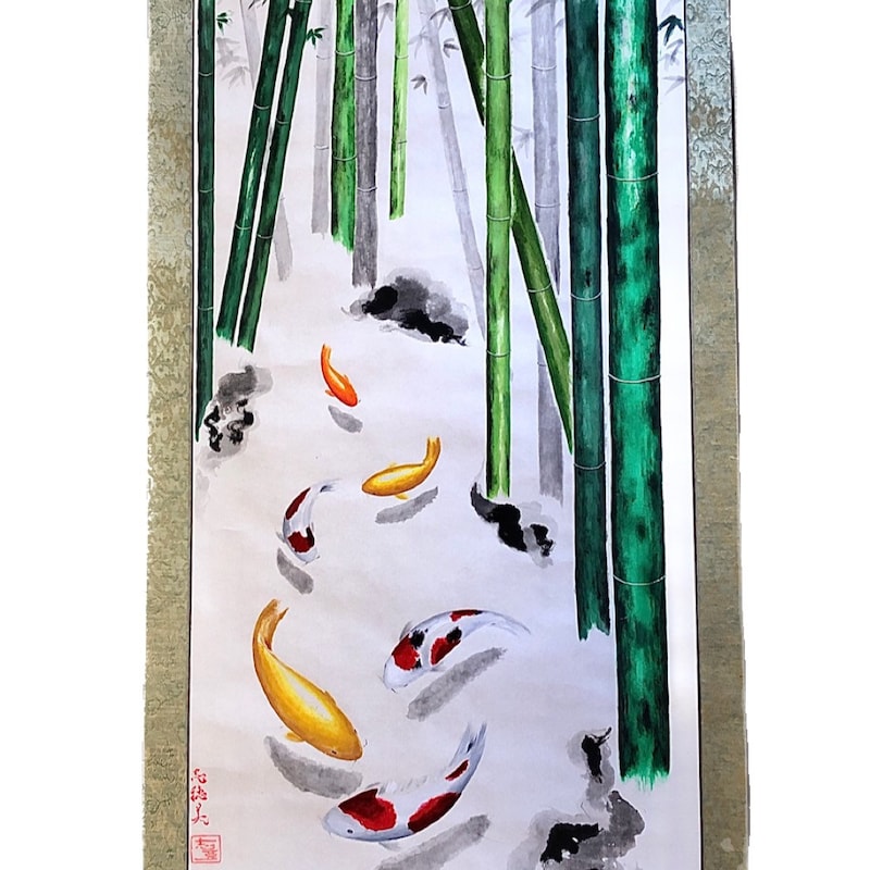 Asian Bamboo Scroll - Etsy