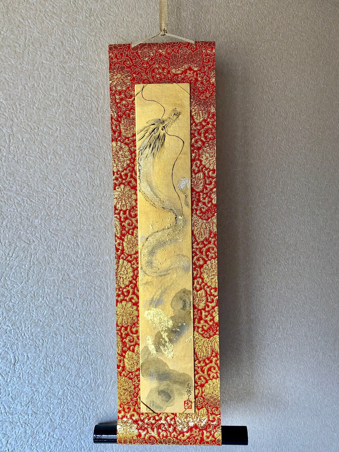 Special Small Silk Holy RYUJIN Dragon Guardian Painting Art Kakejiku ...