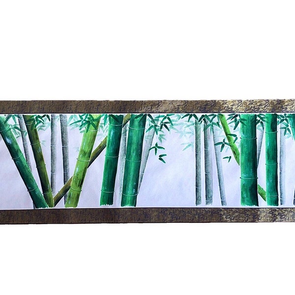 Asian Bamboo Scroll - Etsy
