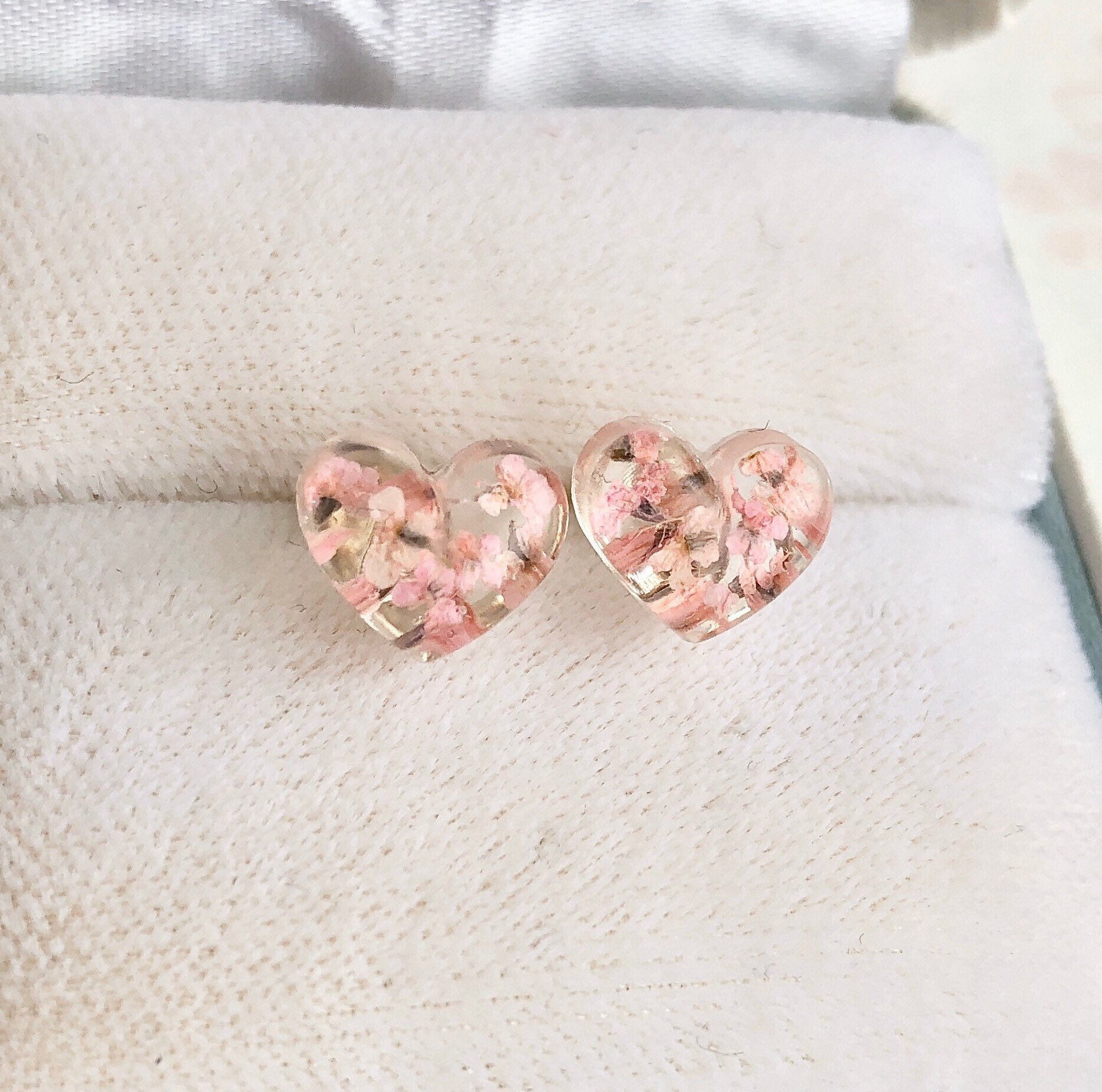 Heart Shaped Sakura Cherry Blossoms Gold Plated/ Sterling | Etsy