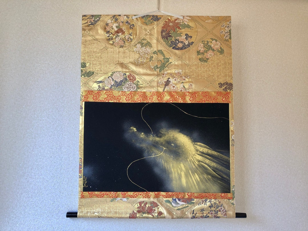 Big Holy Japanese Deity RYUJIN 龍神 in the Universe Hanging Scroll ...