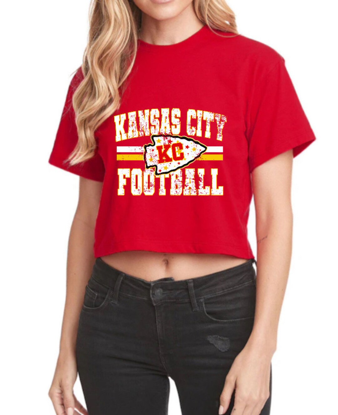 Kansas City Chiefs Football Crop Top - Etsy