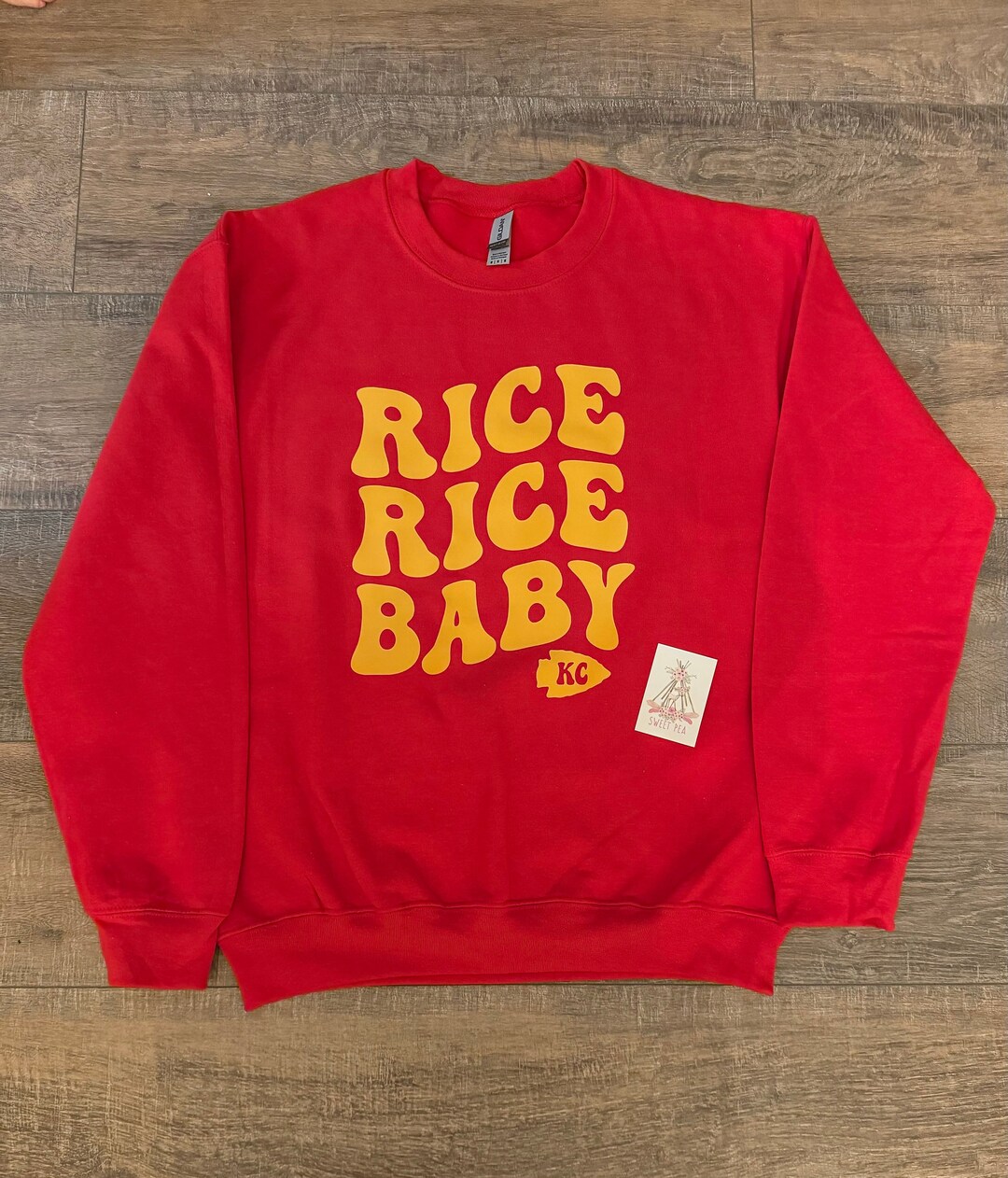 Rice Rice Baby: Kansas City Chiefs Sweatshirt & Tees - Etsy