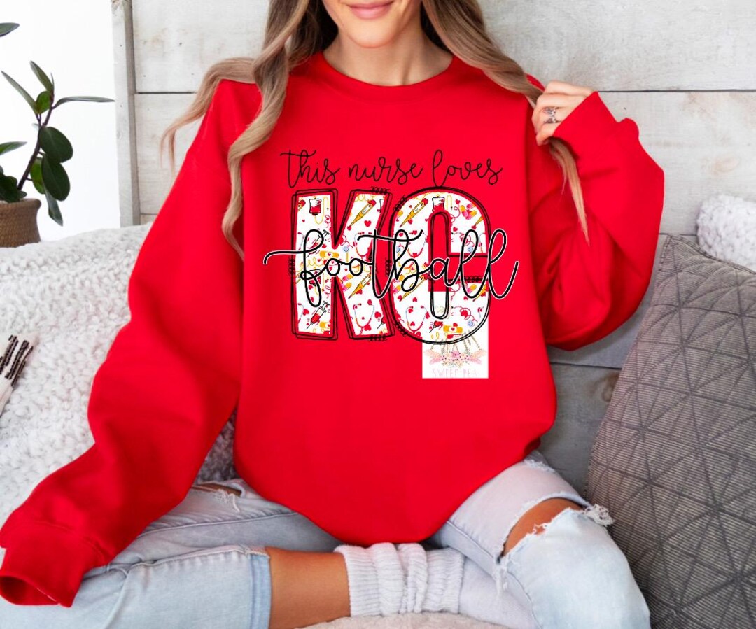 This Nurse Loves KC Football. Nurse Football. Kansas City Chiefs ...