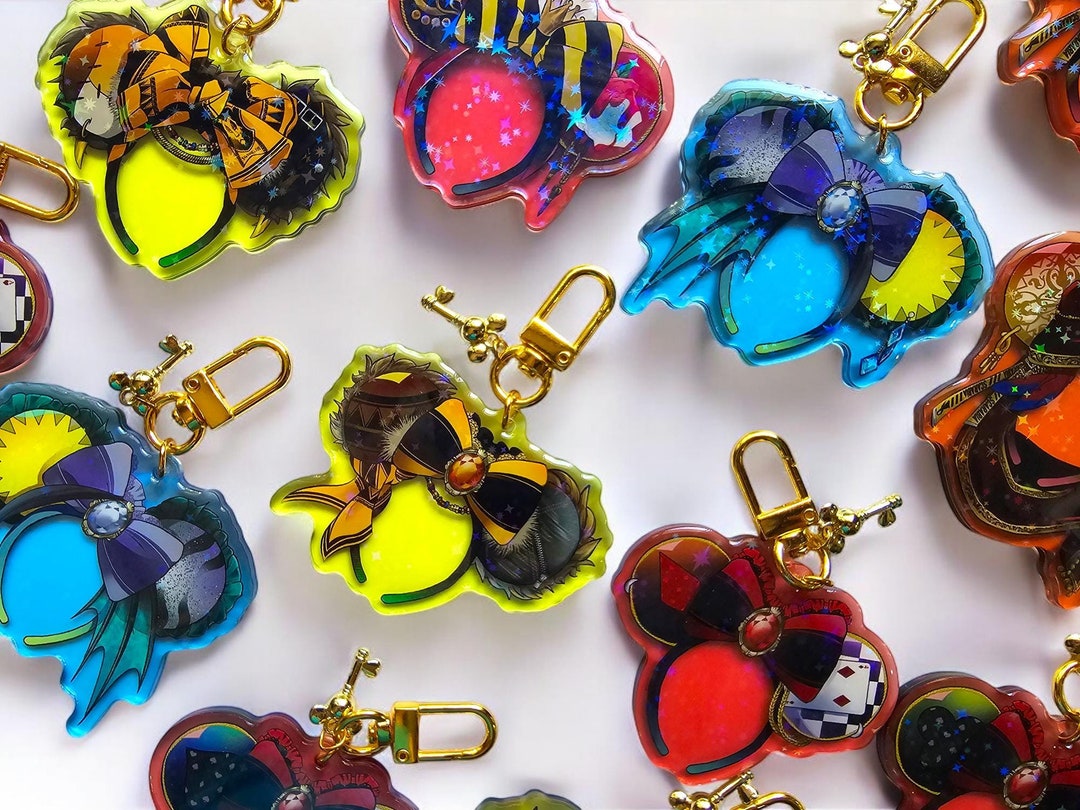 DISCONTINUIING! TWST | Mouse Ears Holo Epoxy Acrylic Charms - Etsy
