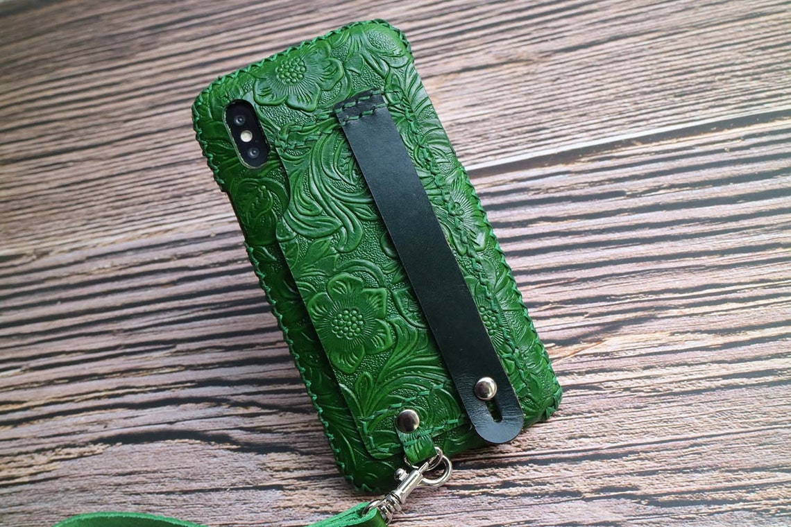 Iphone Xr Leather Case Shoulder Hand Rope Handmade Man or - Etsy