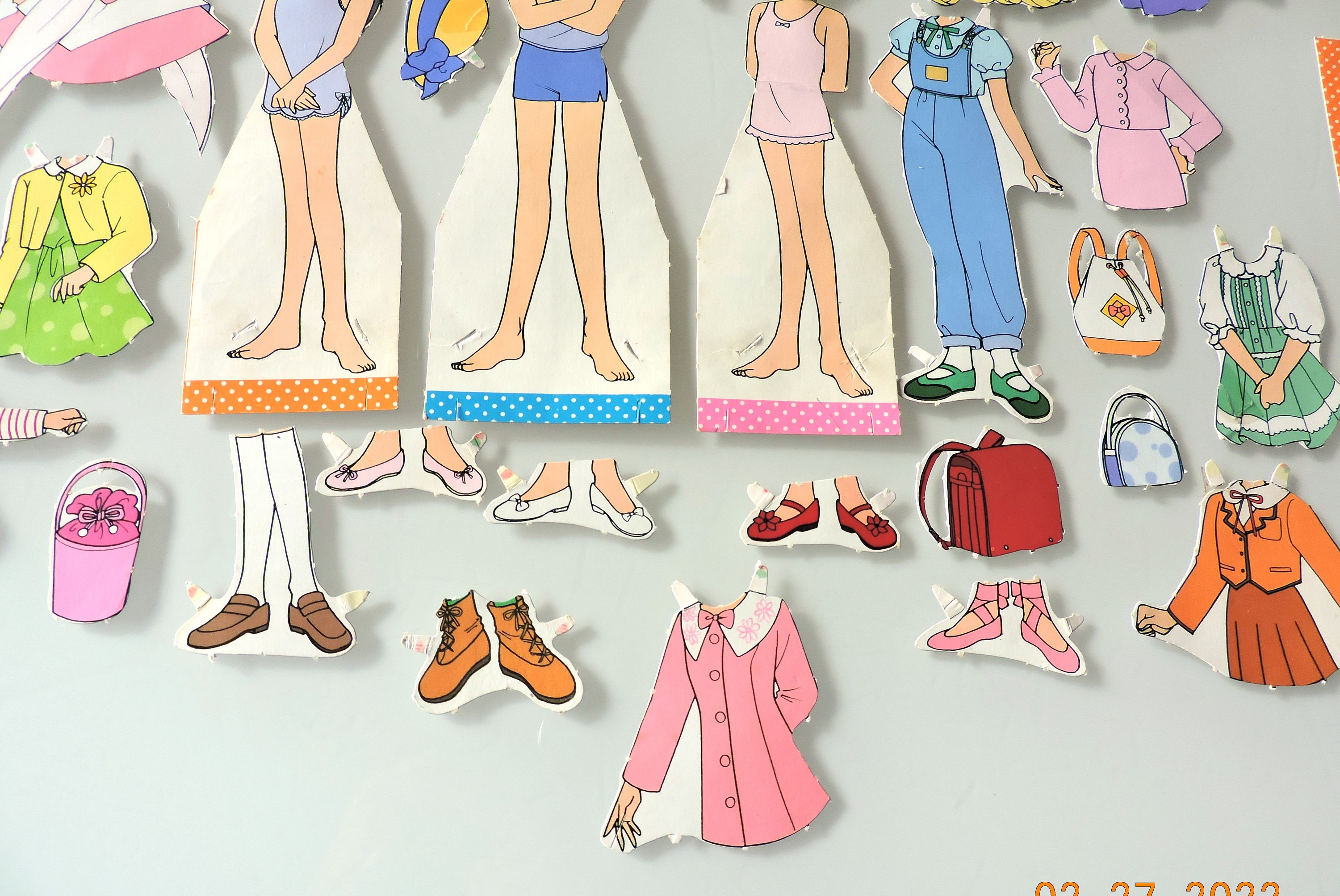 Japanese Anime Paper Dolls - Etsy