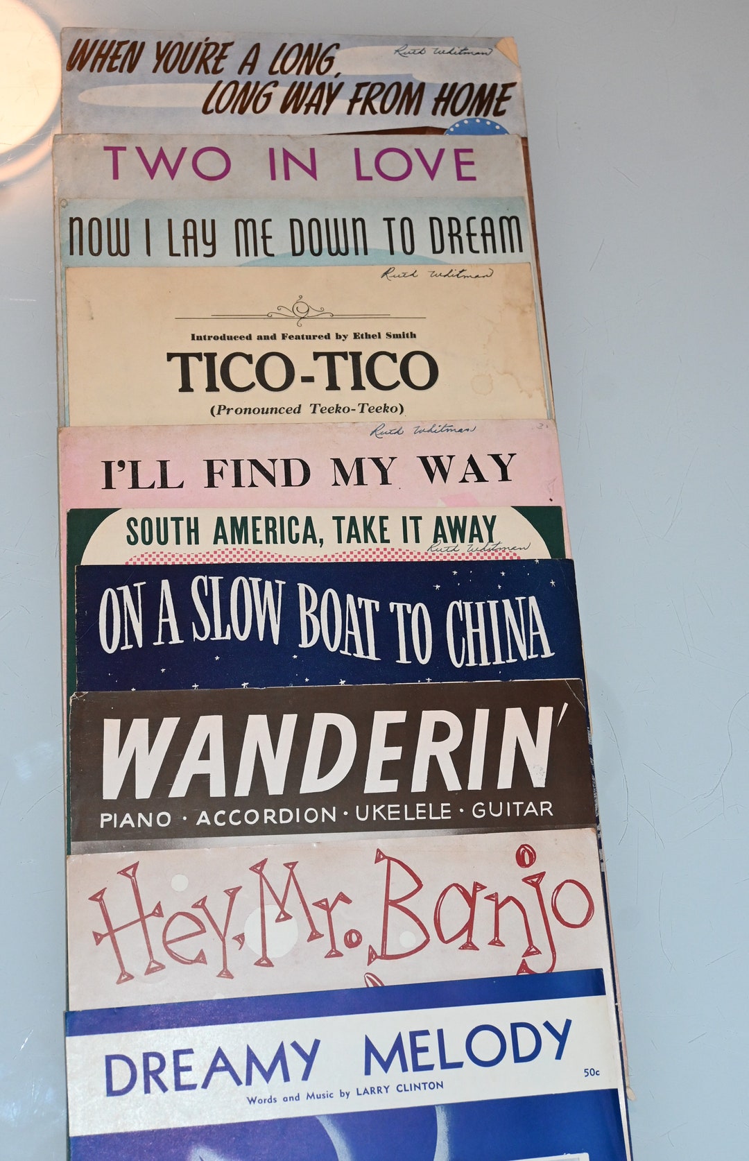 Popular Songs From the 1940s and 1950s Sheet Music Lot of 10 - Etsy