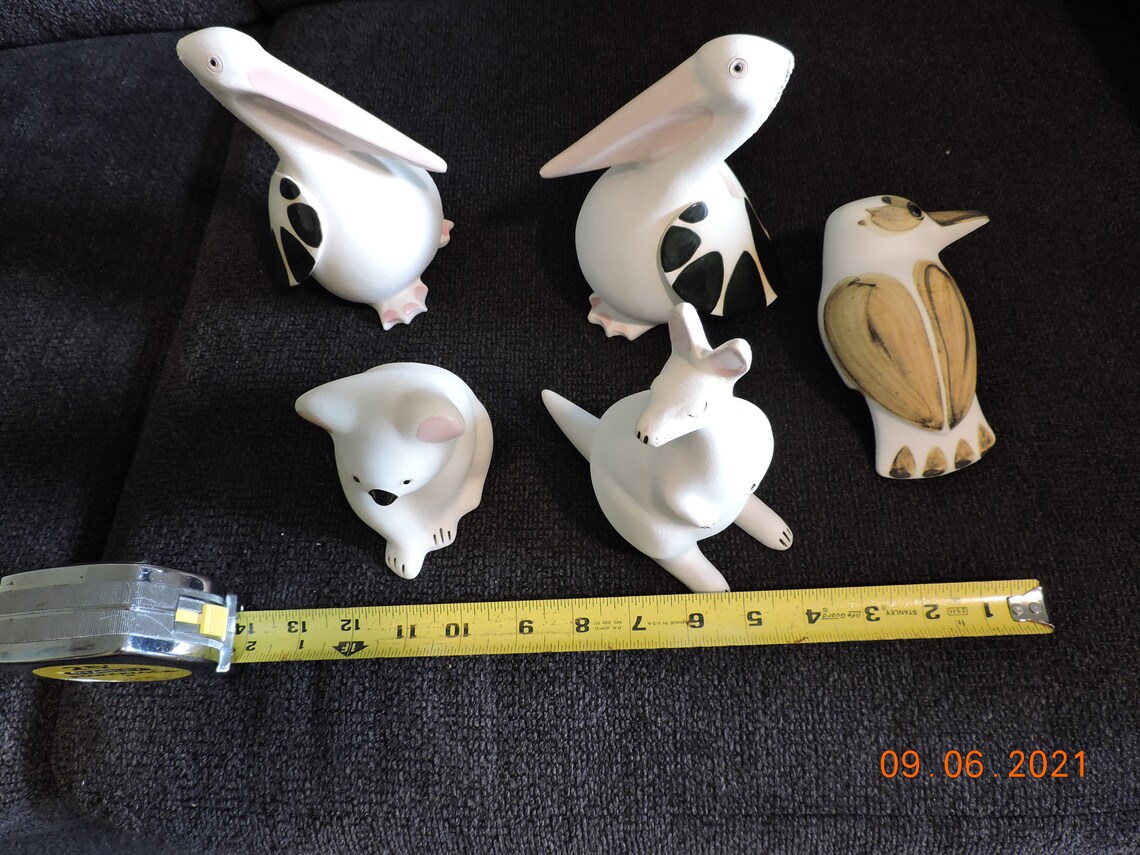 Australian Animal Bisque Ceramic Figurines 6-7" - Etsy